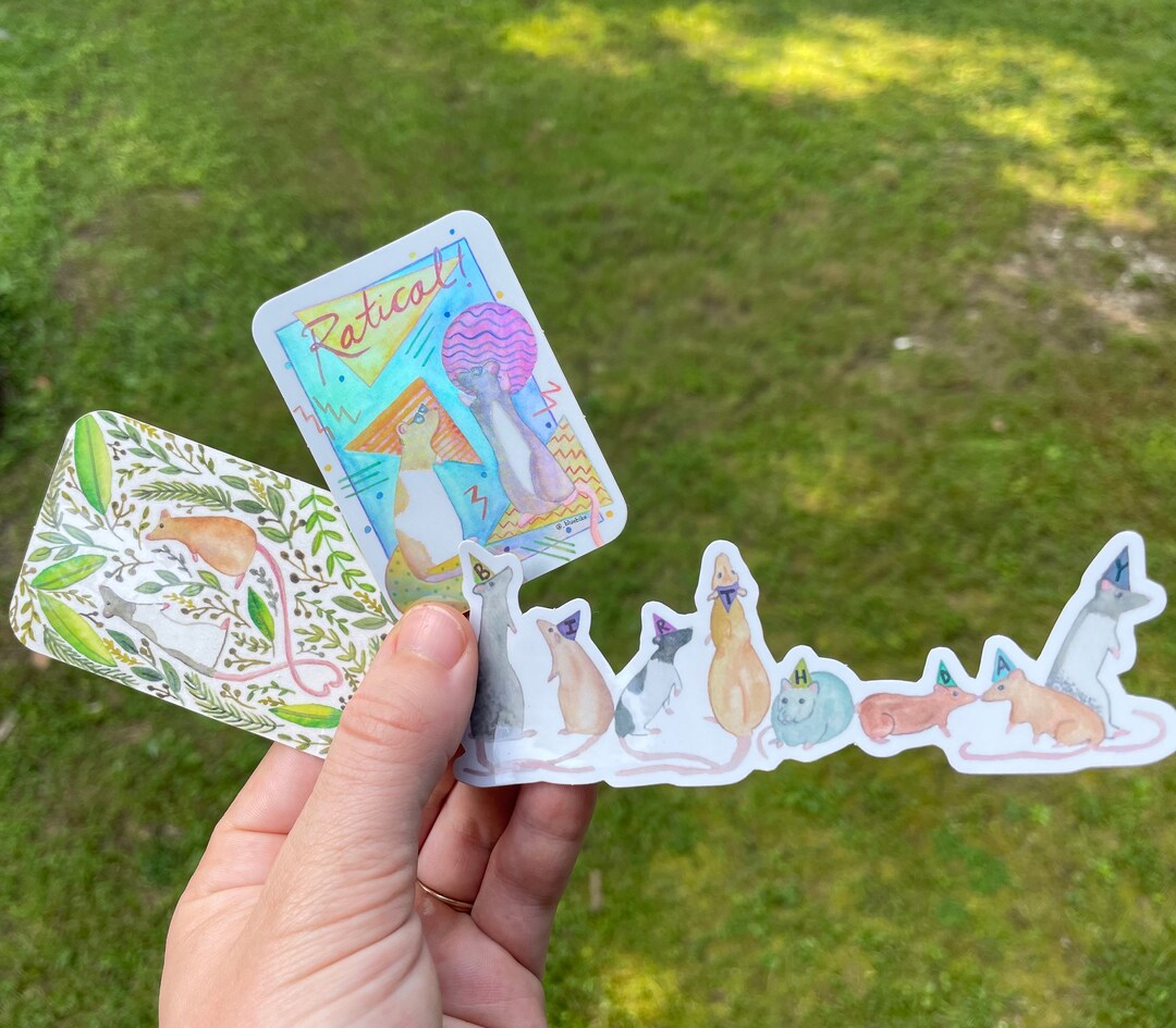 Vinyl Rat Sticker Pack (free Shipping!) Holographic, Water Resistant ...