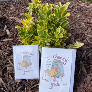 Mother's Day "cheesy" Card - Cute Rats or Mice With Cheese for a "grate ...