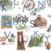 Appalachian Alphabet Watercolor Print – Mountain Abcs Nursery Art - Etsy