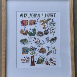 Appalachian Alphabet Watercolor Print – Mountain Abcs Nursery Art - Etsy