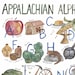 Appalachian Alphabet Watercolor Print – Mountain Abcs Nursery Art - Etsy