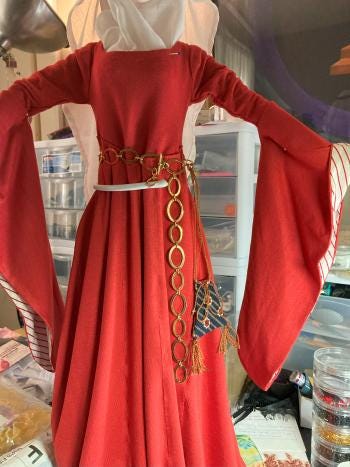 BJD Medieval/renaissance Court Dress for 61.5 Cm Doll Made to Order - Etsy