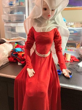 BJD Medieval/renaissance Court Dress for 61.5 Cm Doll Made to Order - Etsy