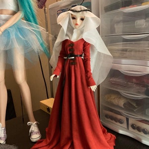 Medieval Dress for BJD 1/4 Size Ready Made - Etsy