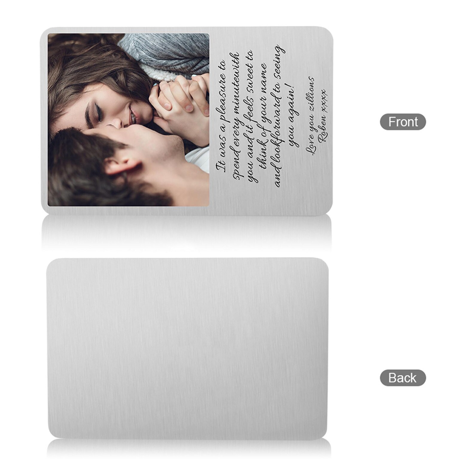 Custom Metal Wallet Cards Personalized Wallet Decorations, Gifts for ...