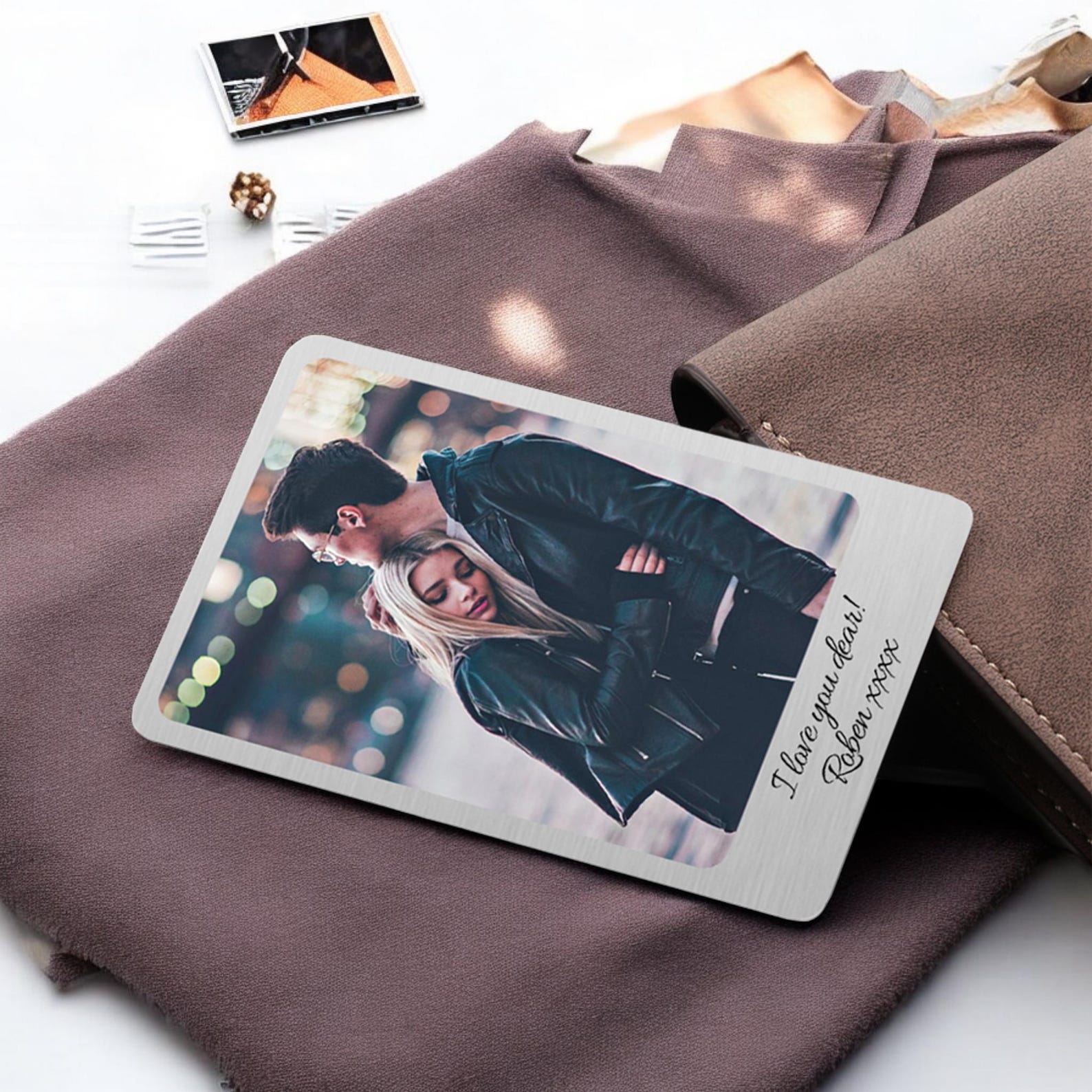 Custom Metal Wallet Cards Personalized Wallet Decorations, Gifts for ...