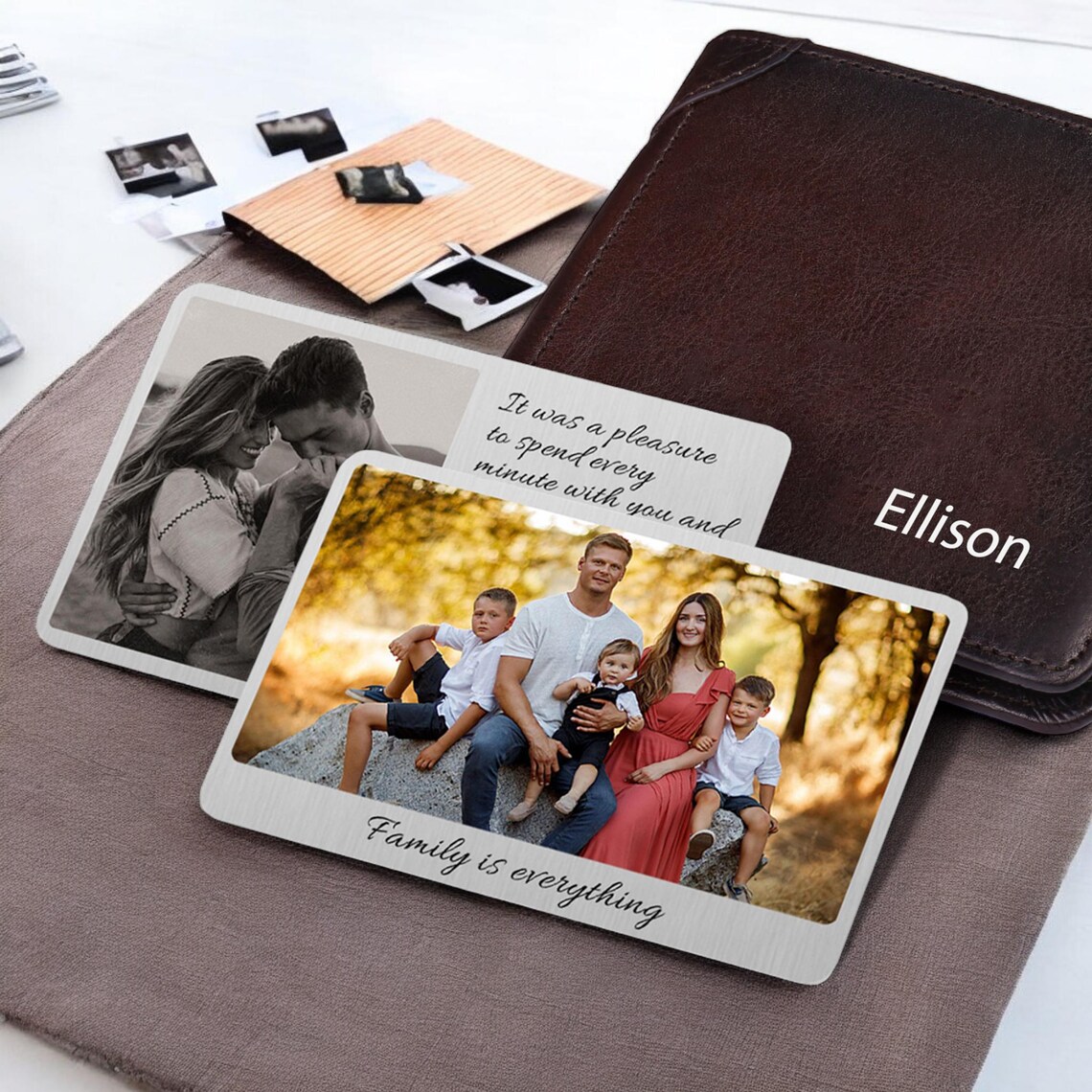 Custom Metal Wallet Cards Personalized Wallet Decorations, Gifts for ...