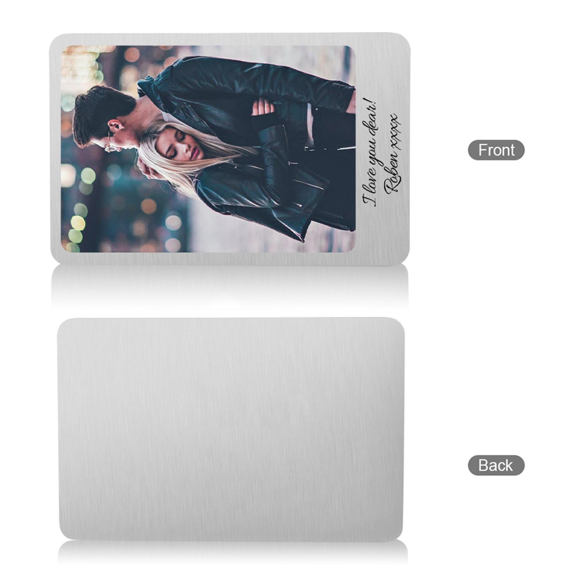 Custom Metal Wallet Cards Personalized Wallet Decorations, Gifts for ...