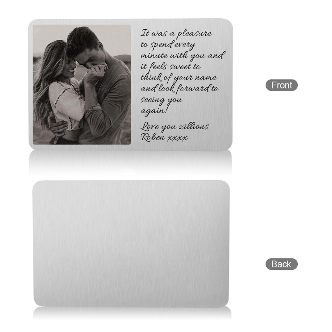 Custom Metal Wallet Cards Personalized Wallet Decorations, Gifts for ...