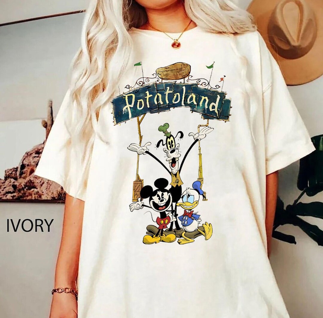 Vintage Disney Potatoland Shirt, Mickey Donald and Goofy Tshirt ...