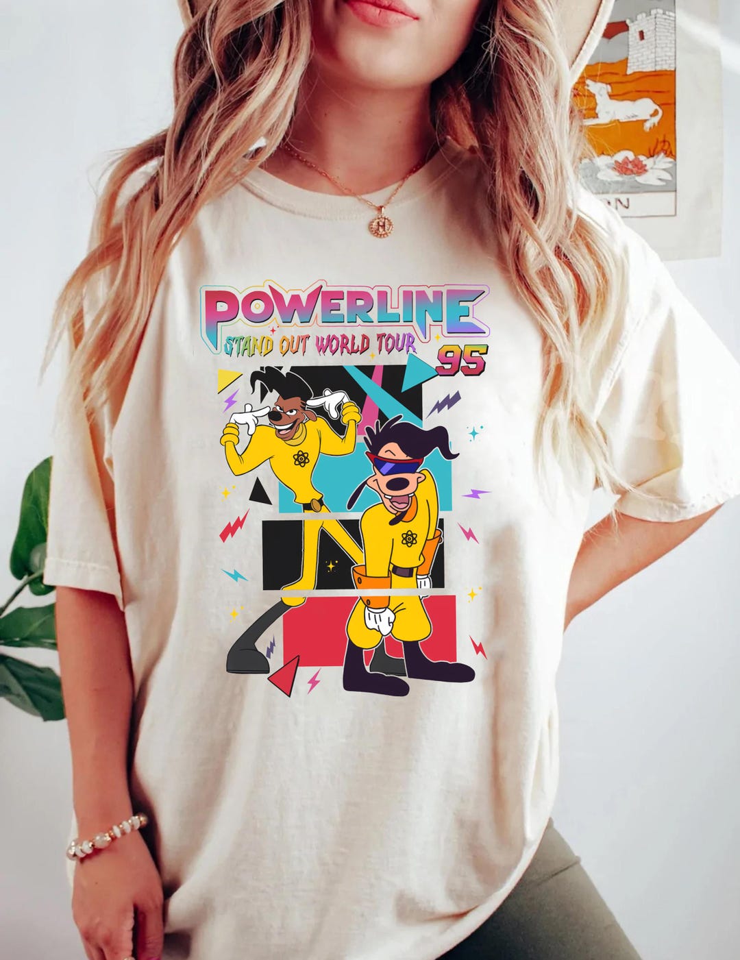 Powerline Max Goof Stand Out World Tour Shirt, Disney A Goofy Movie ...
