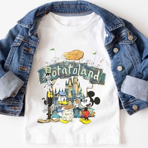 Vintage Disney Potatoland Shirt, Mickey and Friends Potatoland Tshirt ...