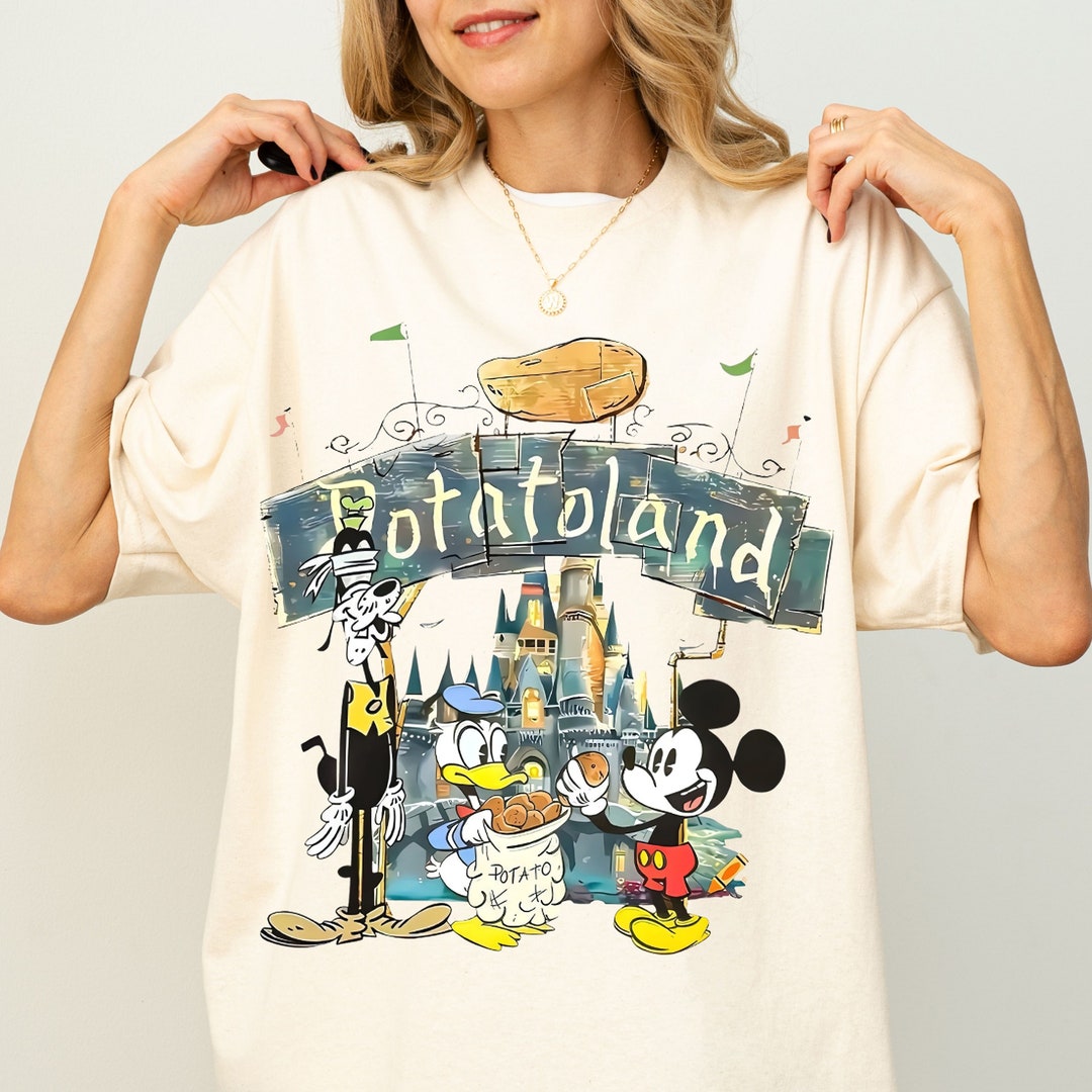 Vintage Disney Potatoland Shirt, Mickey and Friends Potatoland Tshirt ...