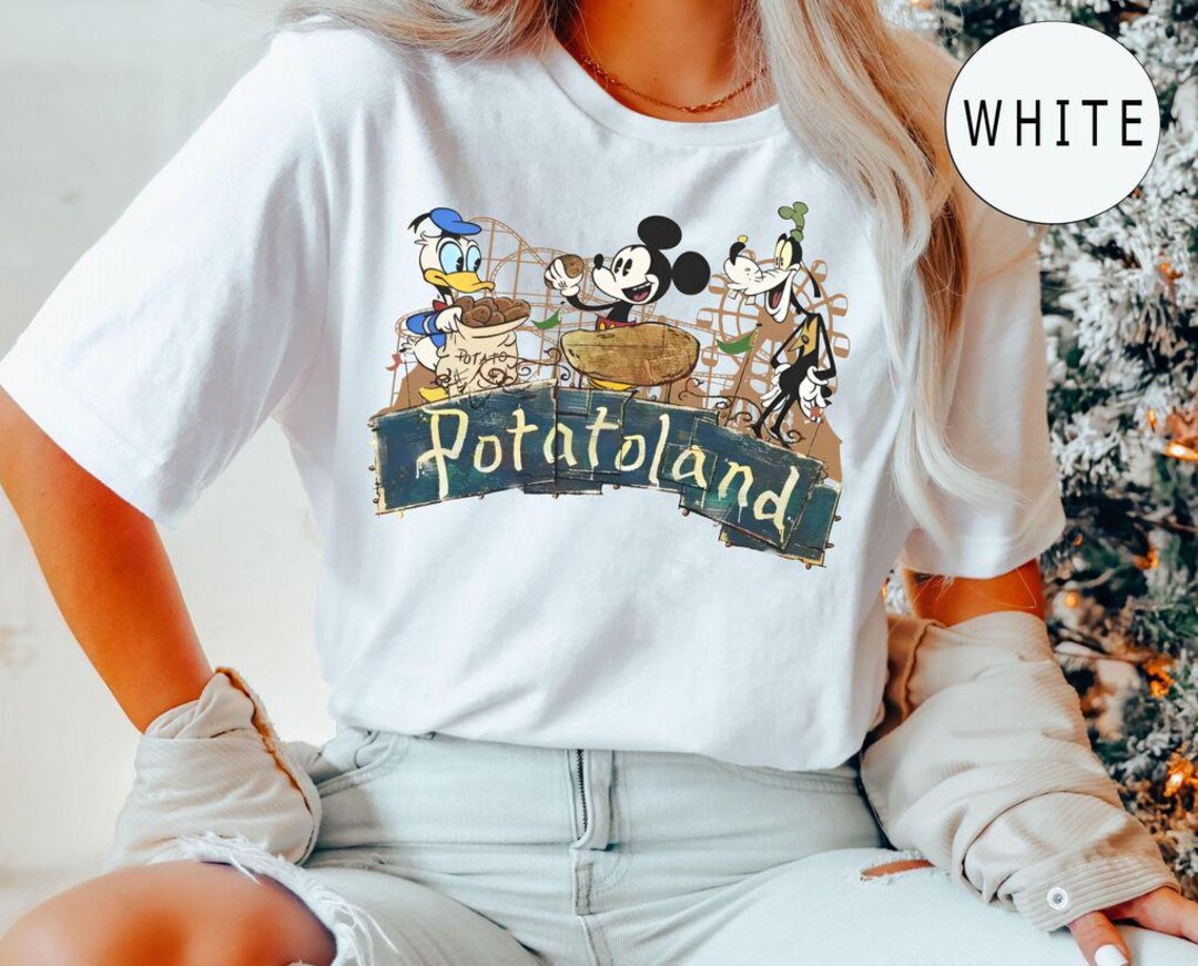 Vintage Disney Potatoland Shirt, Mickey and Friends Potatoland Tshirt ...