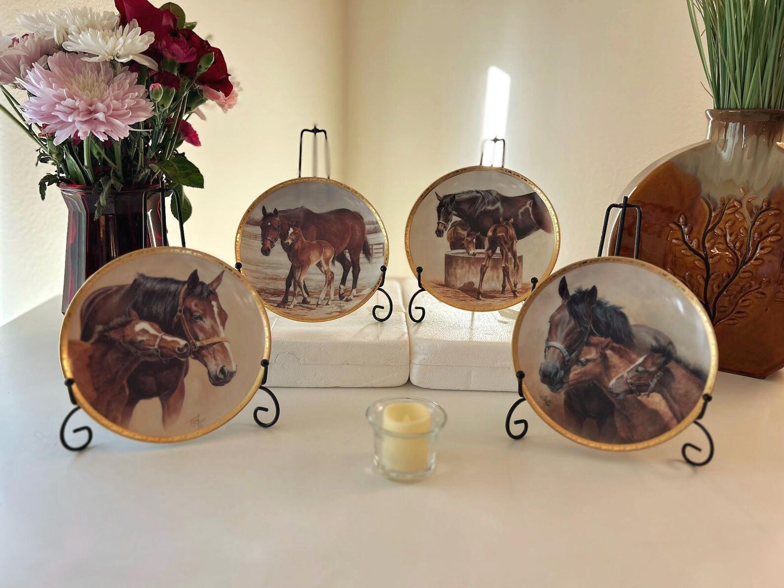 American Artist - Fred Stone's "mares and Foals" Collectible Plates ...