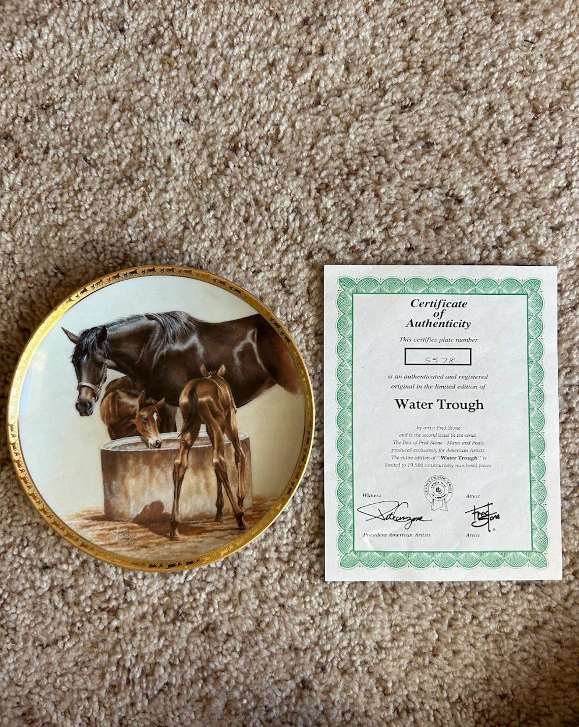 American Artist - Fred Stone's "mares and Foals" Collectible Plates ...