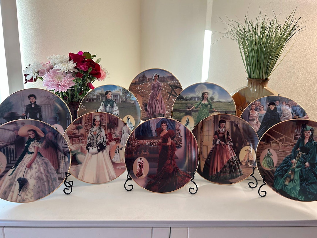 The Bradford Exchange "gone With the Wind" Collectible Plates - Set of ...