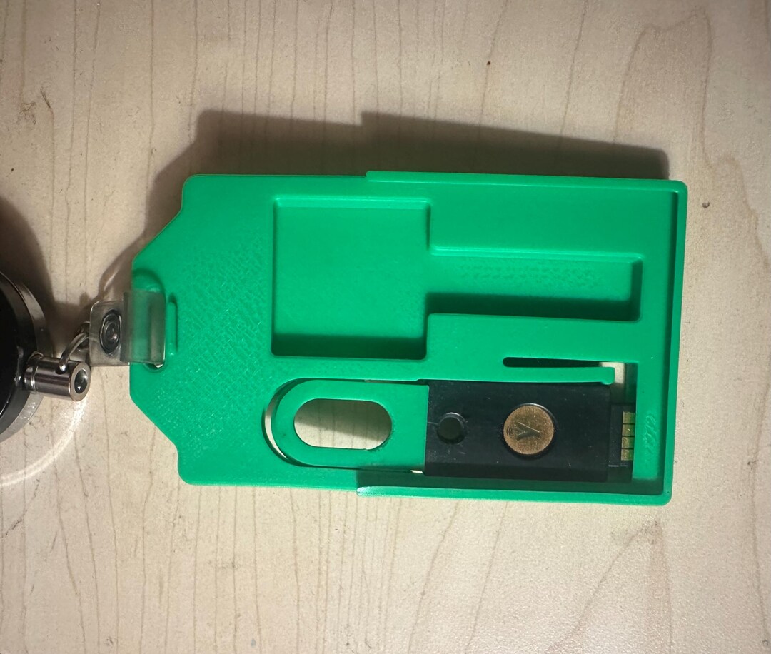 Badge Holder With Yubi Key Attachement - Etsy