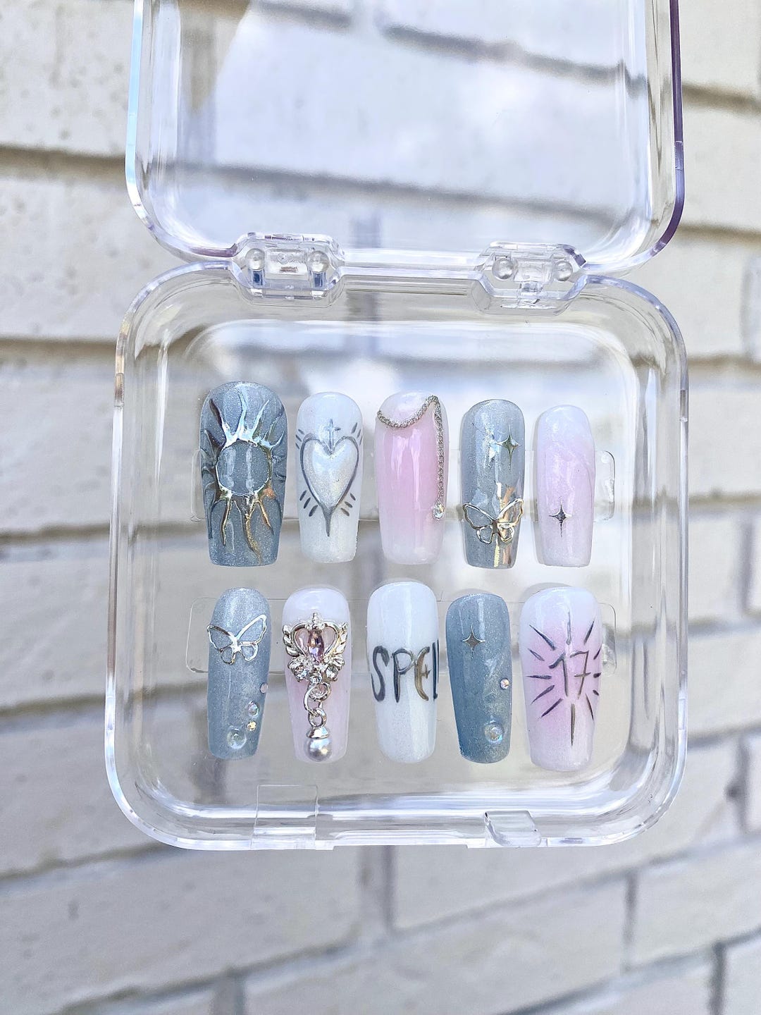 SVT Spell Inspired Press on Nails: Seventeen Concert Nails - Etsy