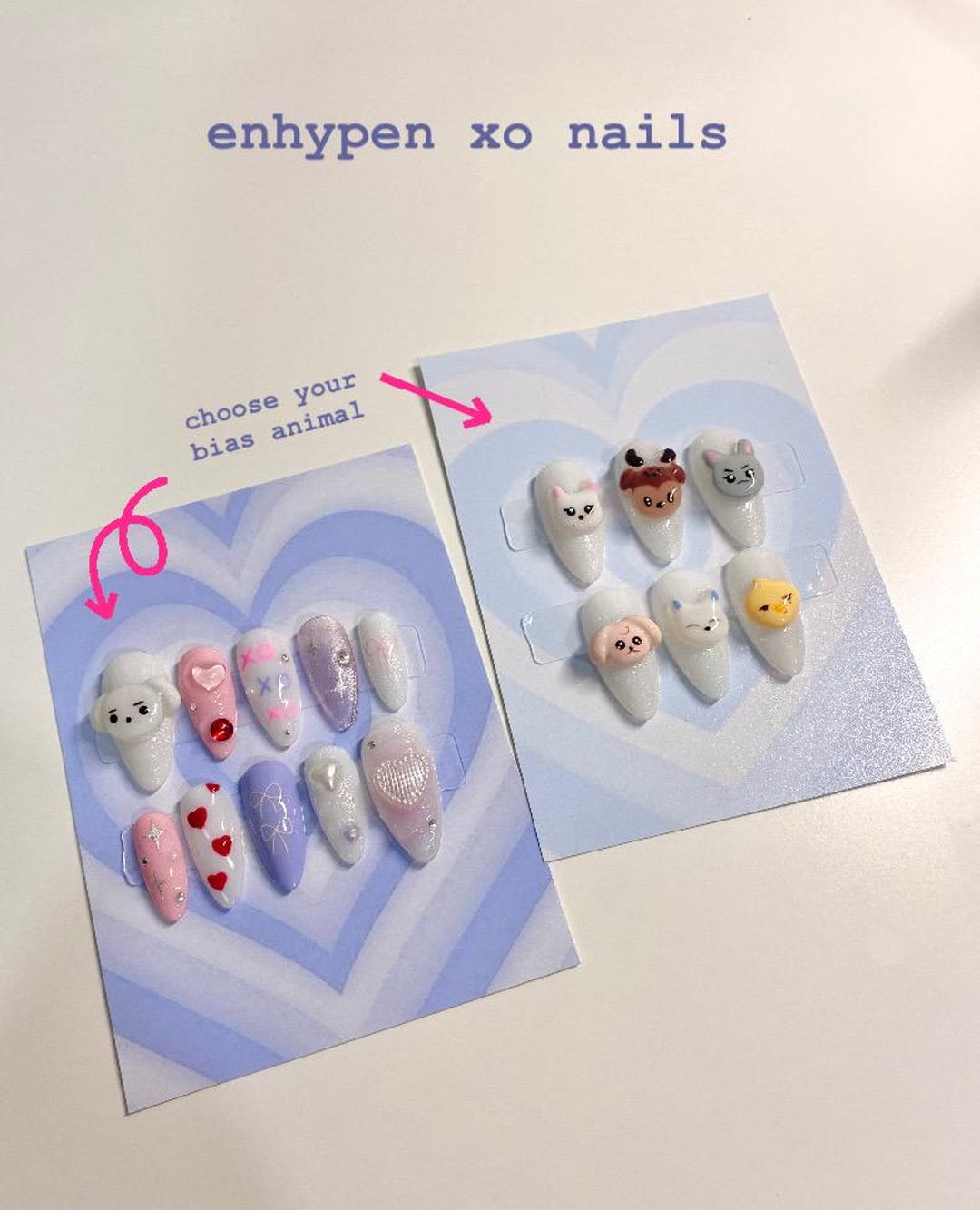 Enhypen Xo Nails | Choose Your Members Animal for the Thumb ...