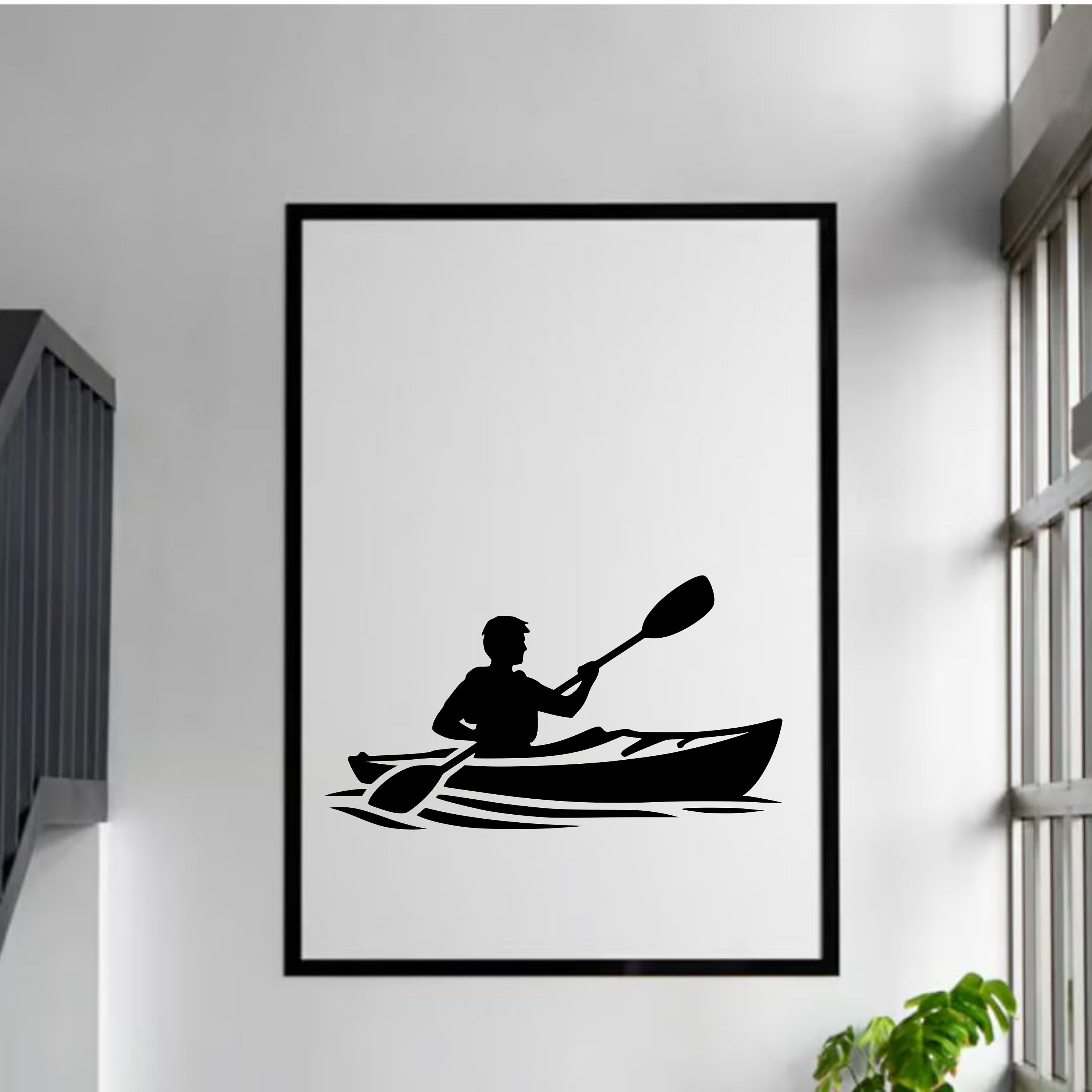 Kayaker Svg - Pdf - Png - Dxf - Kyak - Kayaking - Commercial Use ...