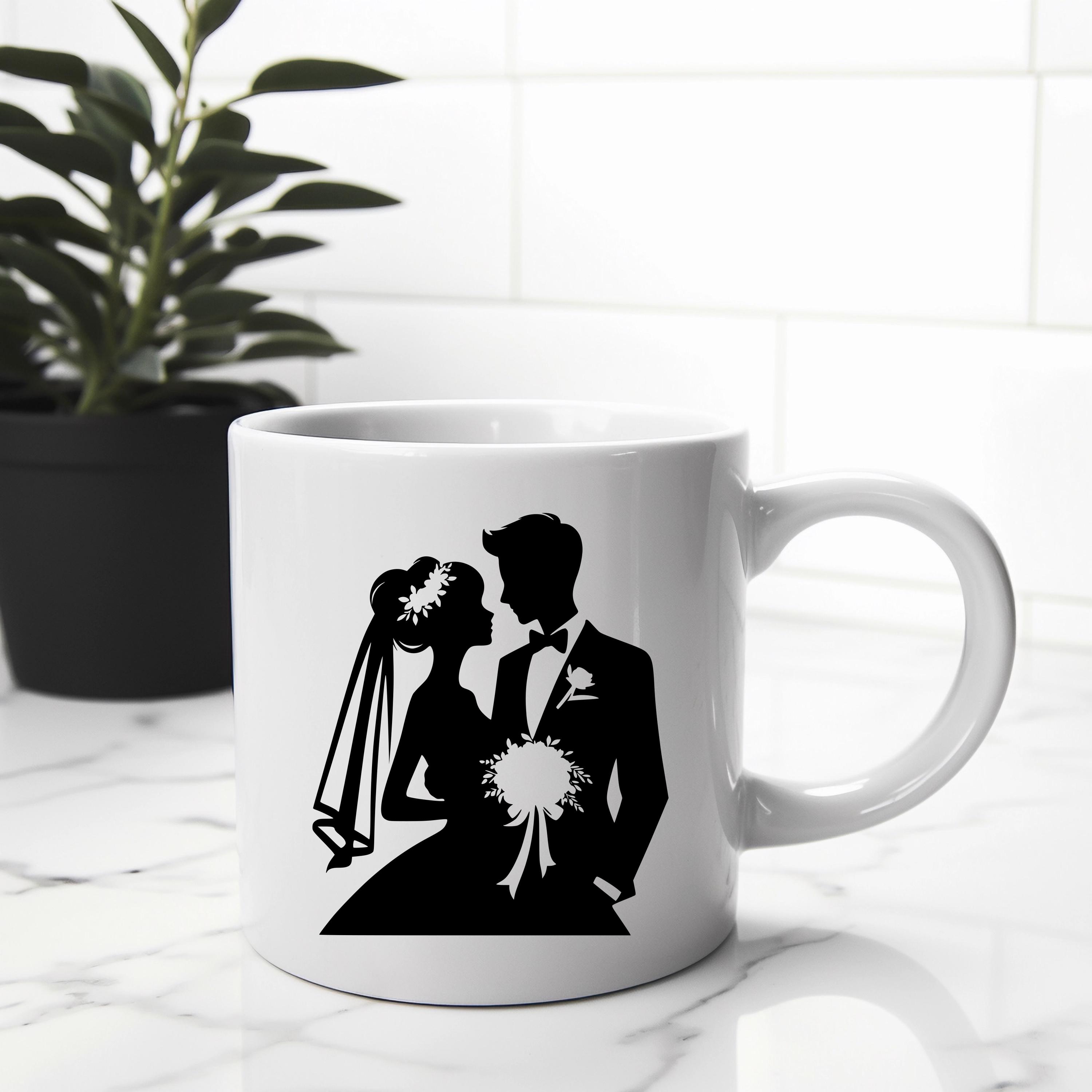 Bride and Groom Svg - Pdf - Png - Dxf - Wedding Couple - Commercial Use ...
