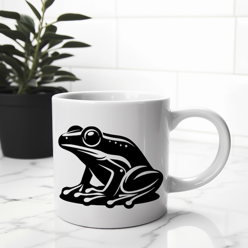 Frog Svg - Pdf - Png - Dxf - Toad - Amphibian - Commercial Use - Tree ...