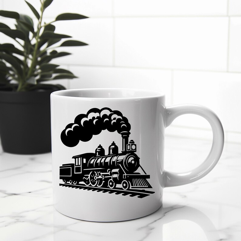 Train Svg - Pdf - Png - Dxf - Steam Train - Commercial Use - Seam ...