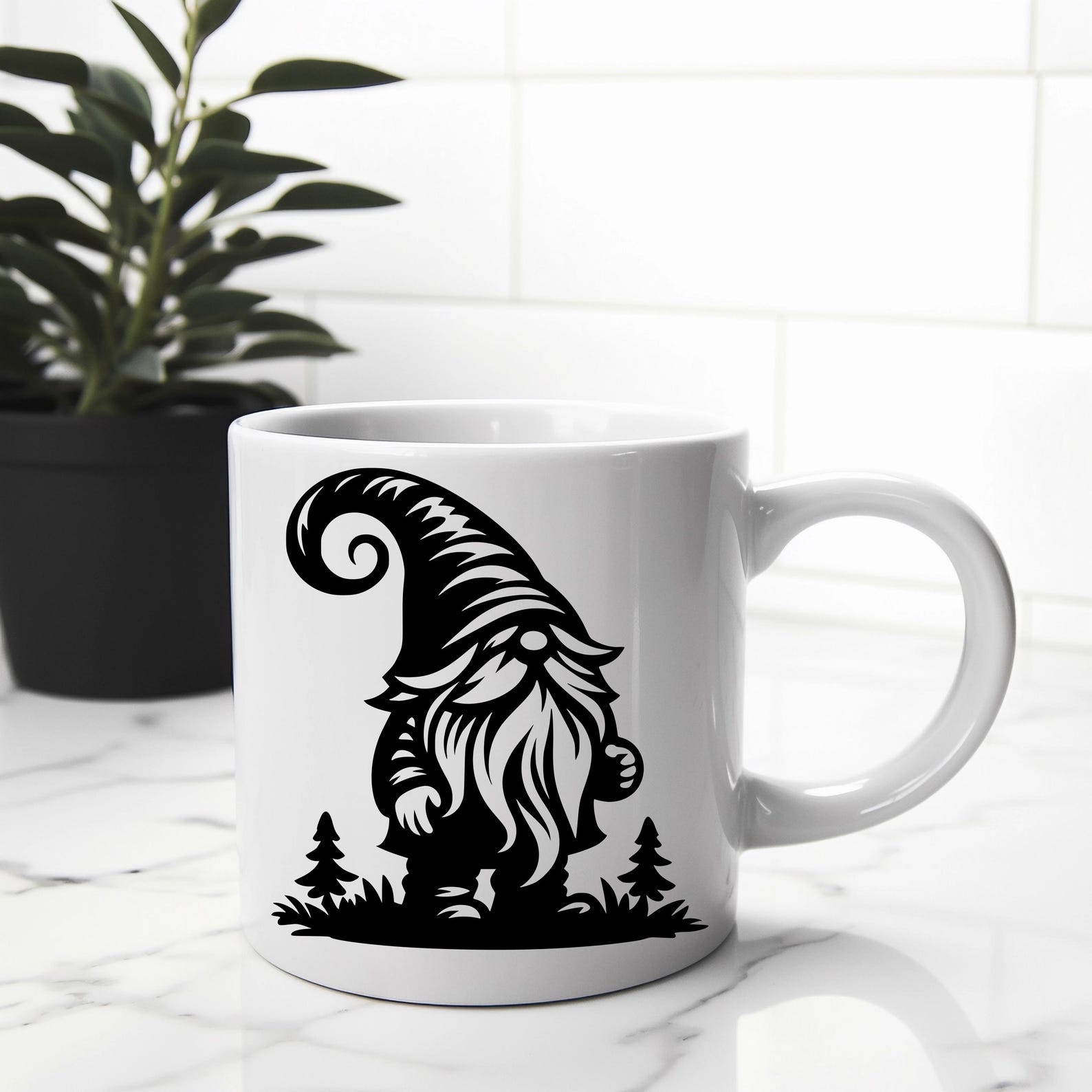 Gnome Svg - Pdf - Png - Dxf - Garden Gnome - Commercial Use - Gardening ...