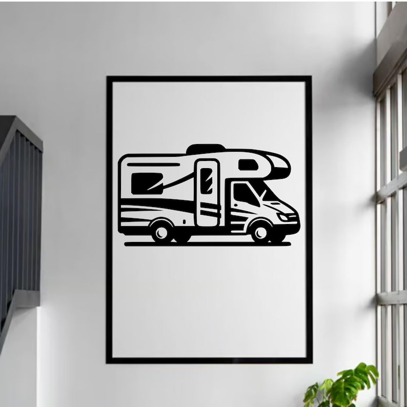 Motorhome Svg - Pdf - Png - Dxf - Camper - Camping - Commercial Use ...