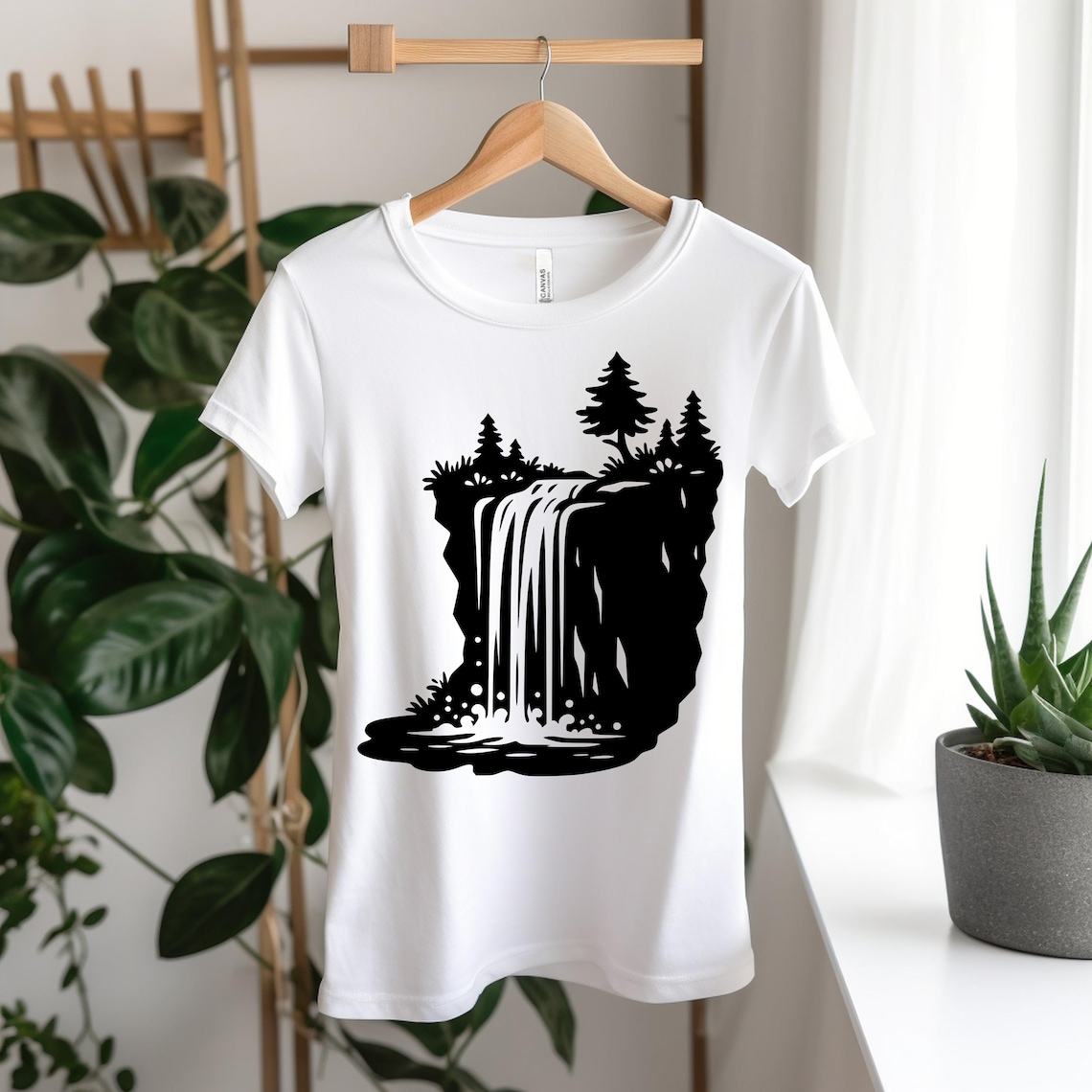 Waterfall Svg - Pdf - Png - Dxf - Water Feature - Commercial Use ...