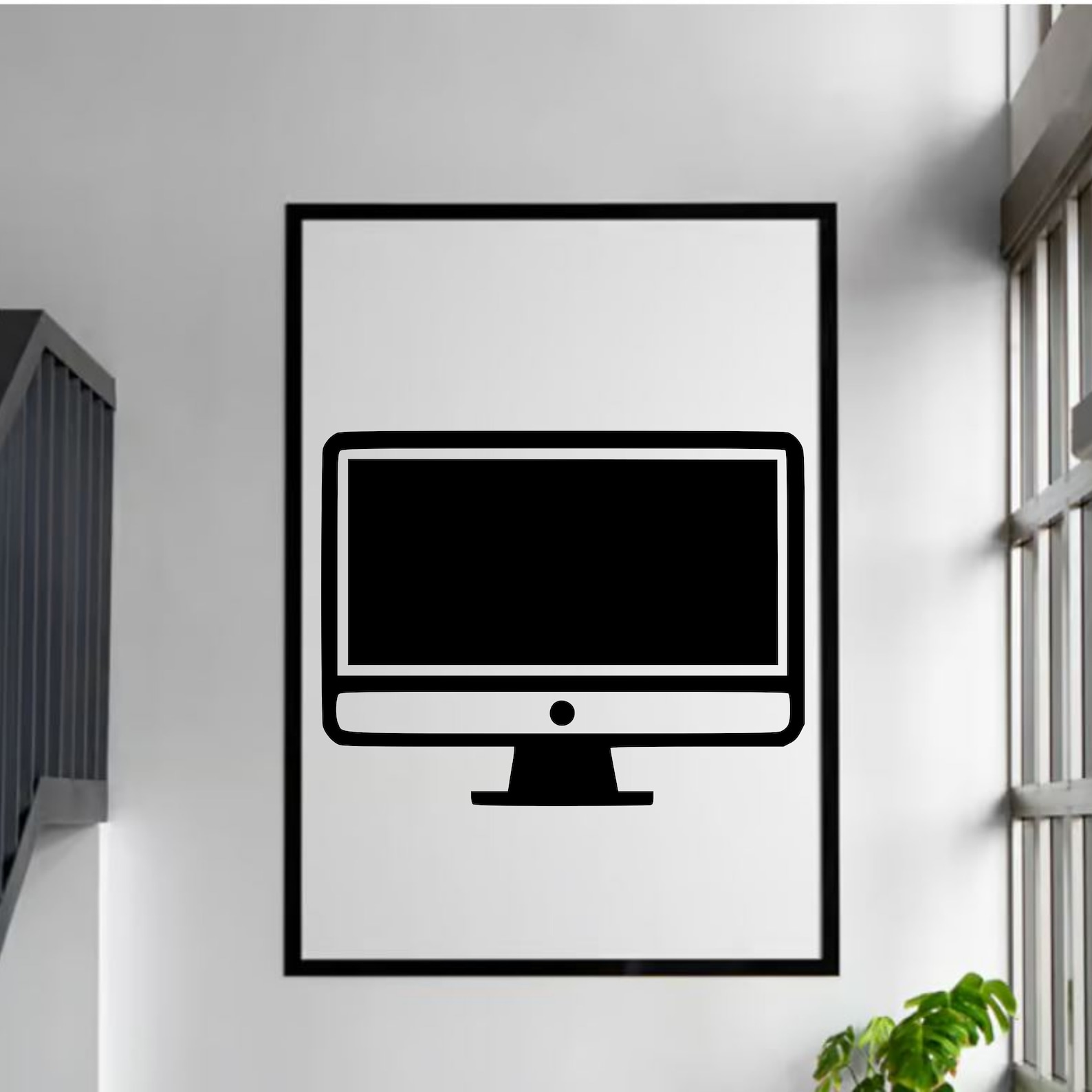 Computer Monitor Svg - Pdf - Png - Dxf - Desktop Computer - Commercial ...