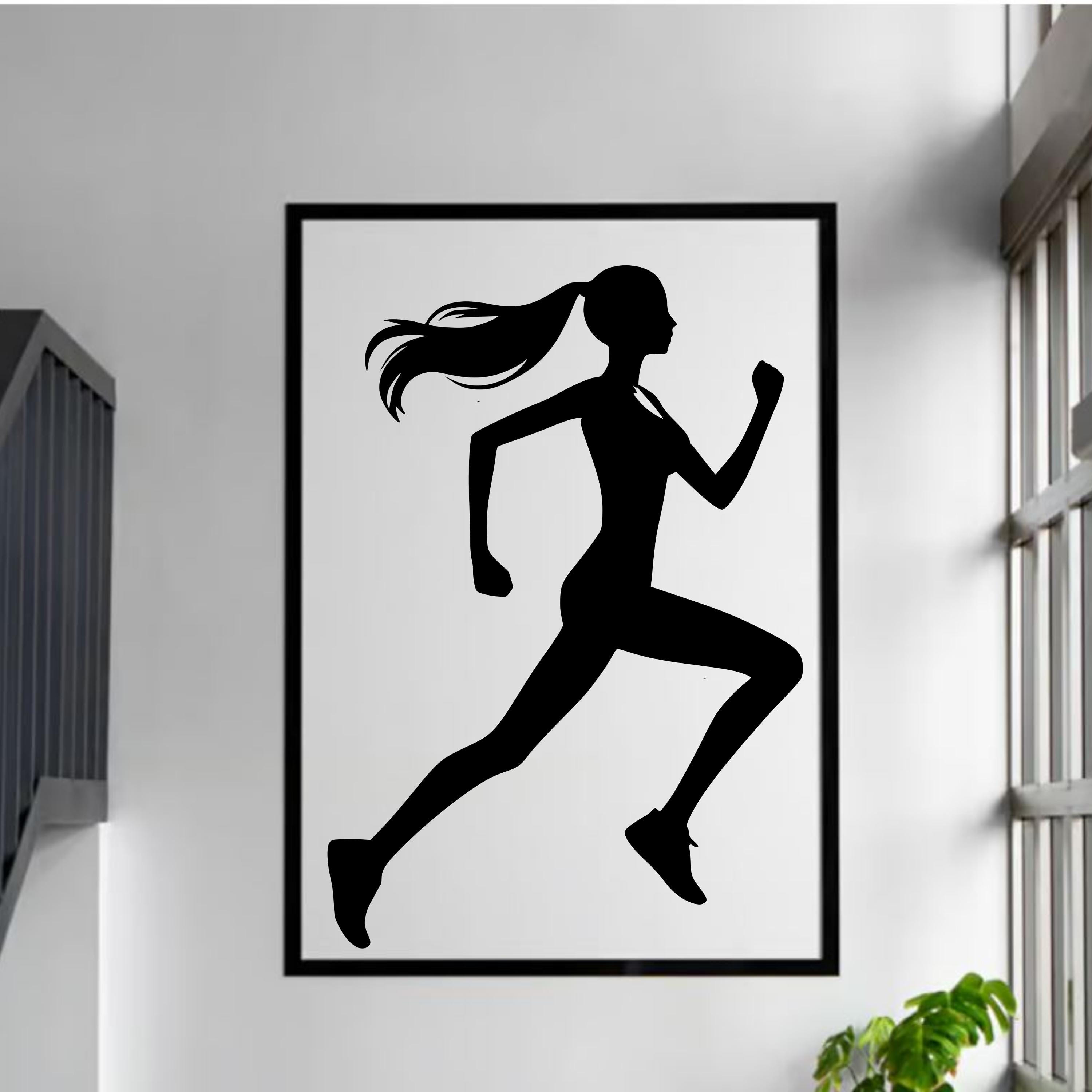 Woman Runner Svg - Pdf - Png - Dxf - Runner - Run - Commercial Use ...