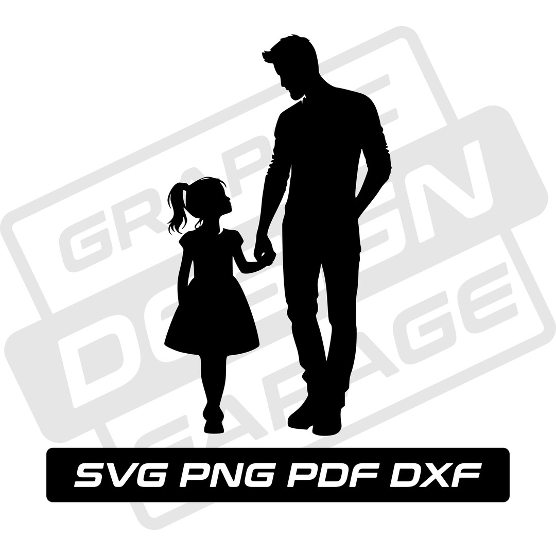 Father and Daughter Svg - Pdf - Png - Dxf - Dad Life - Commercial Use ...