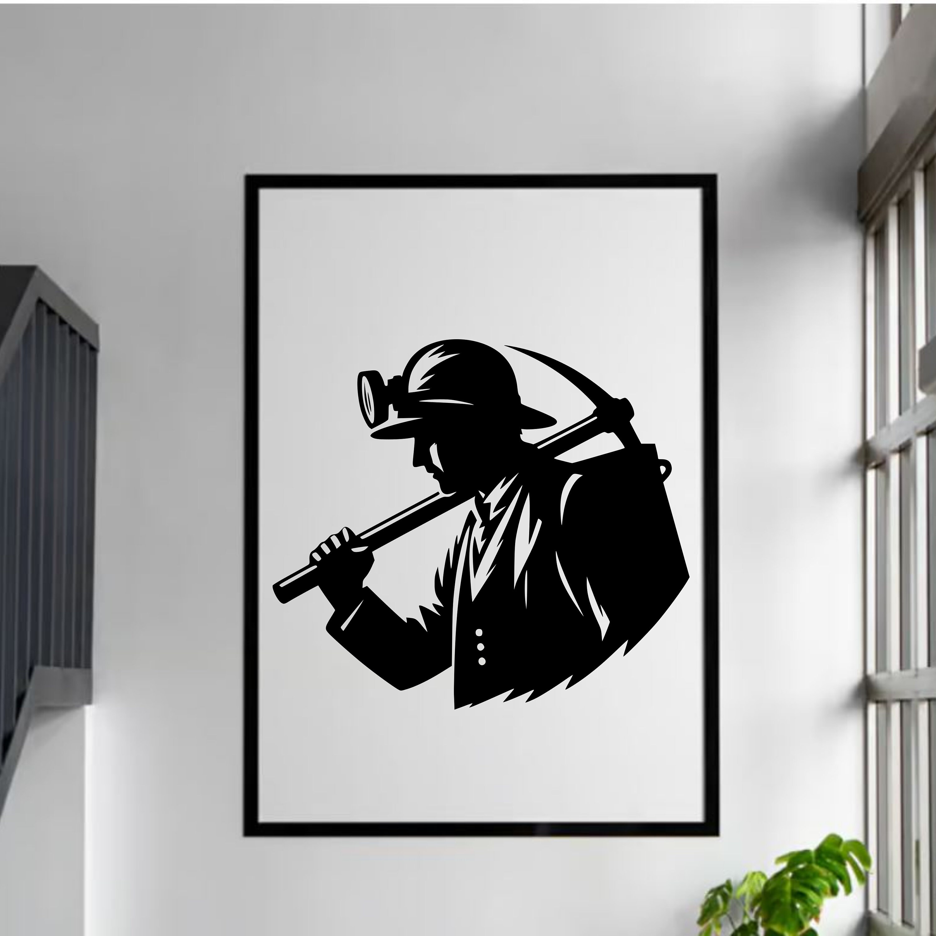 Miner Svg - Pdf - Png - Dxf - Mining - Prospector - Commercial Use ...