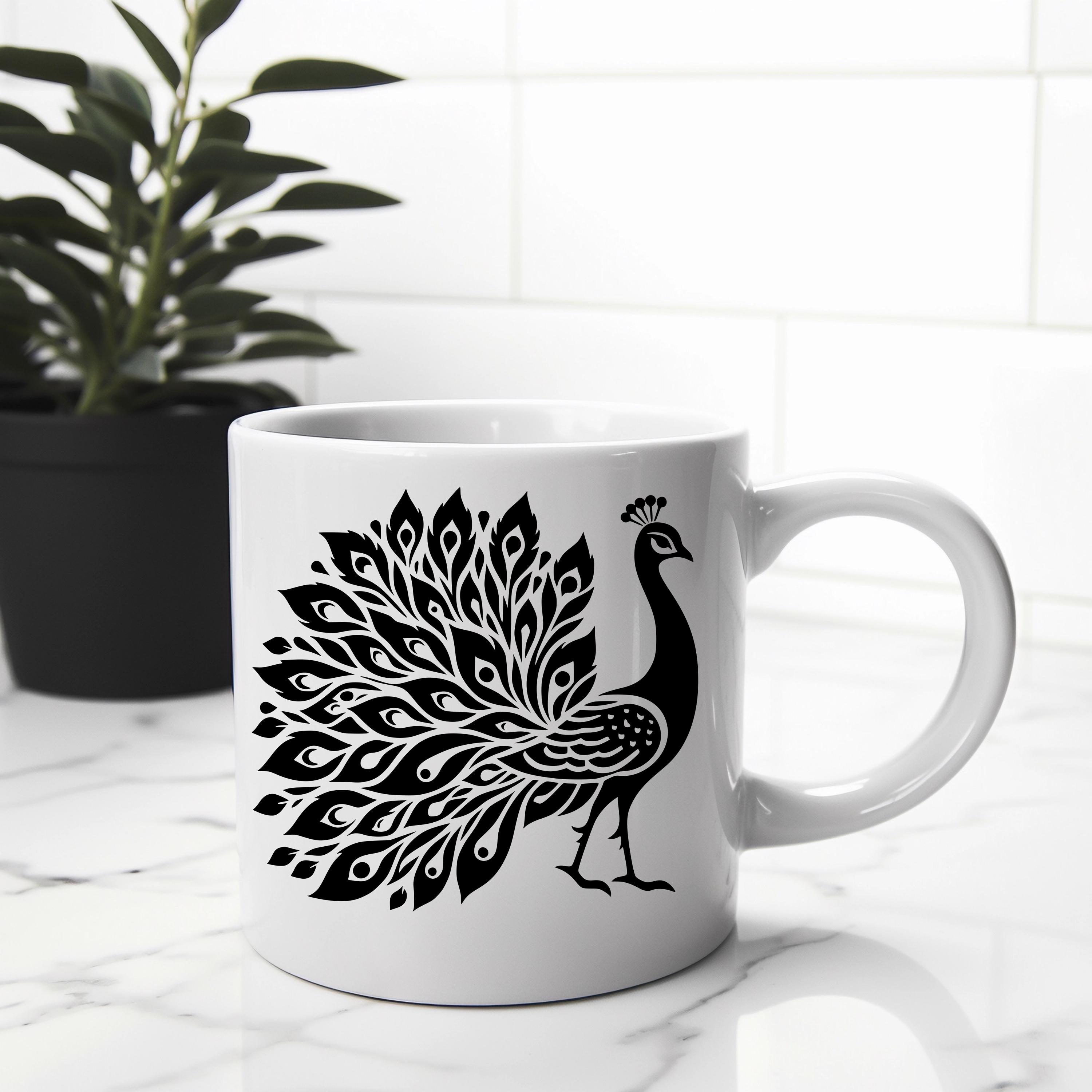 Peacock Svg - Pdf - Png - Dxf - Peacock Silhouette - Commercial Use ...