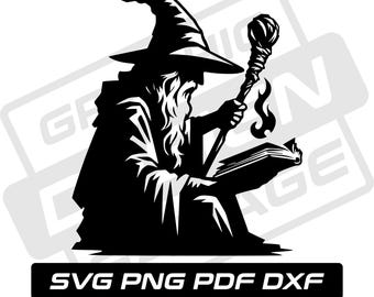 Wizard Svg - Png - Wizardry - Commercial Use - Magic - Wizard ...