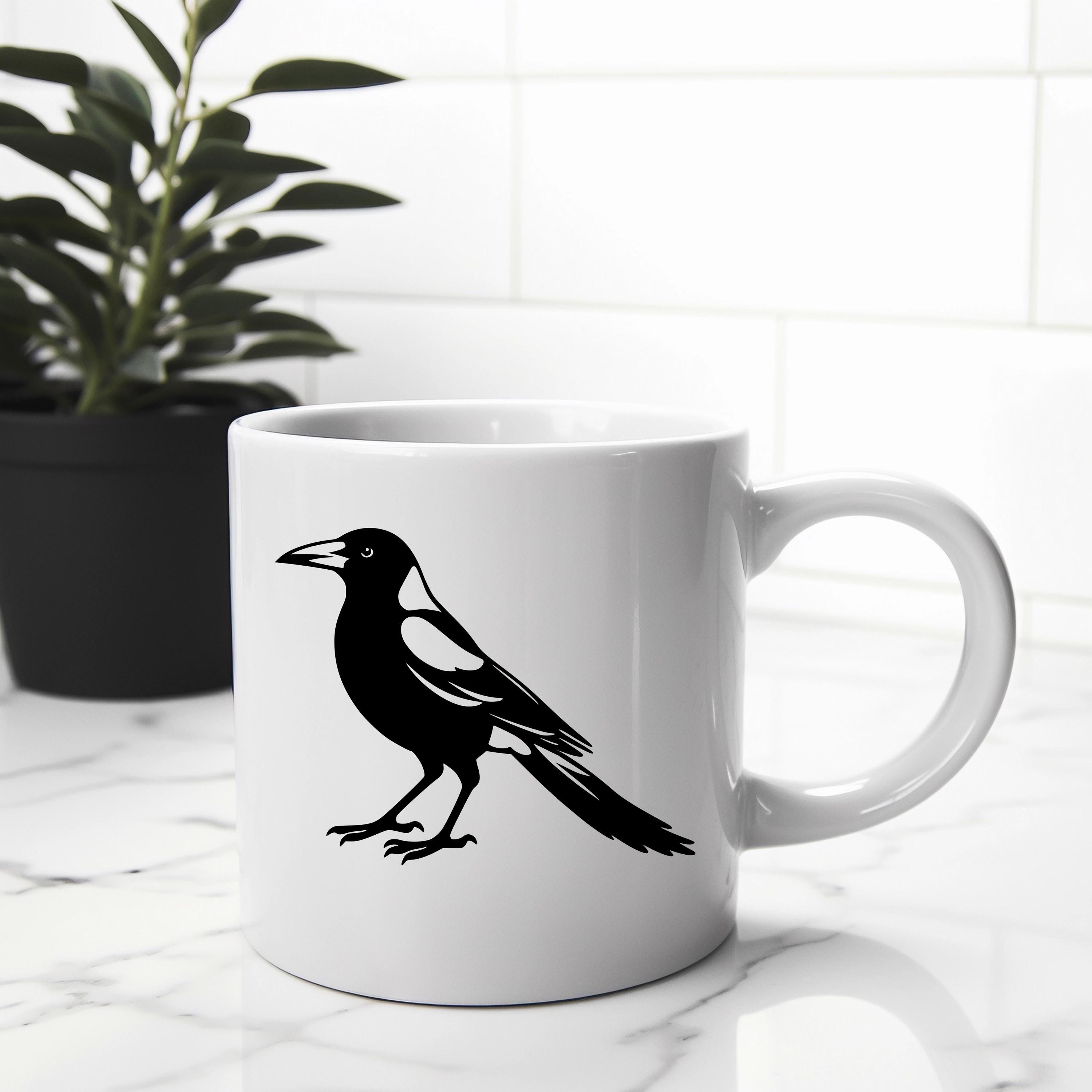 Magpie Svg - Pdf - Png - Dxf - Australian Bird - Commercial Use - Bird ...