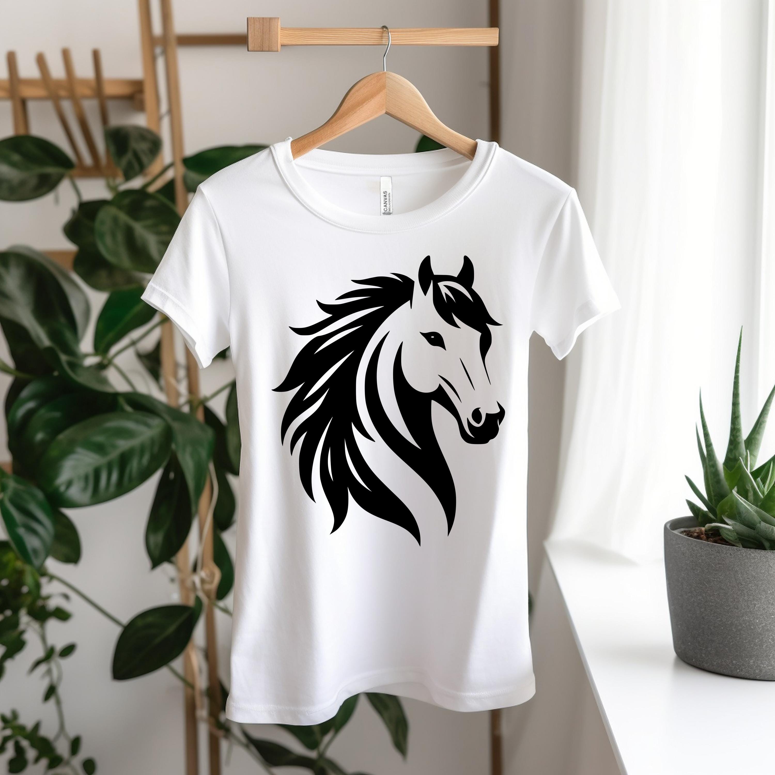 Horse Head Svg - Pdf - Png - Dxf - Horse Silhouette - Commercial Use ...