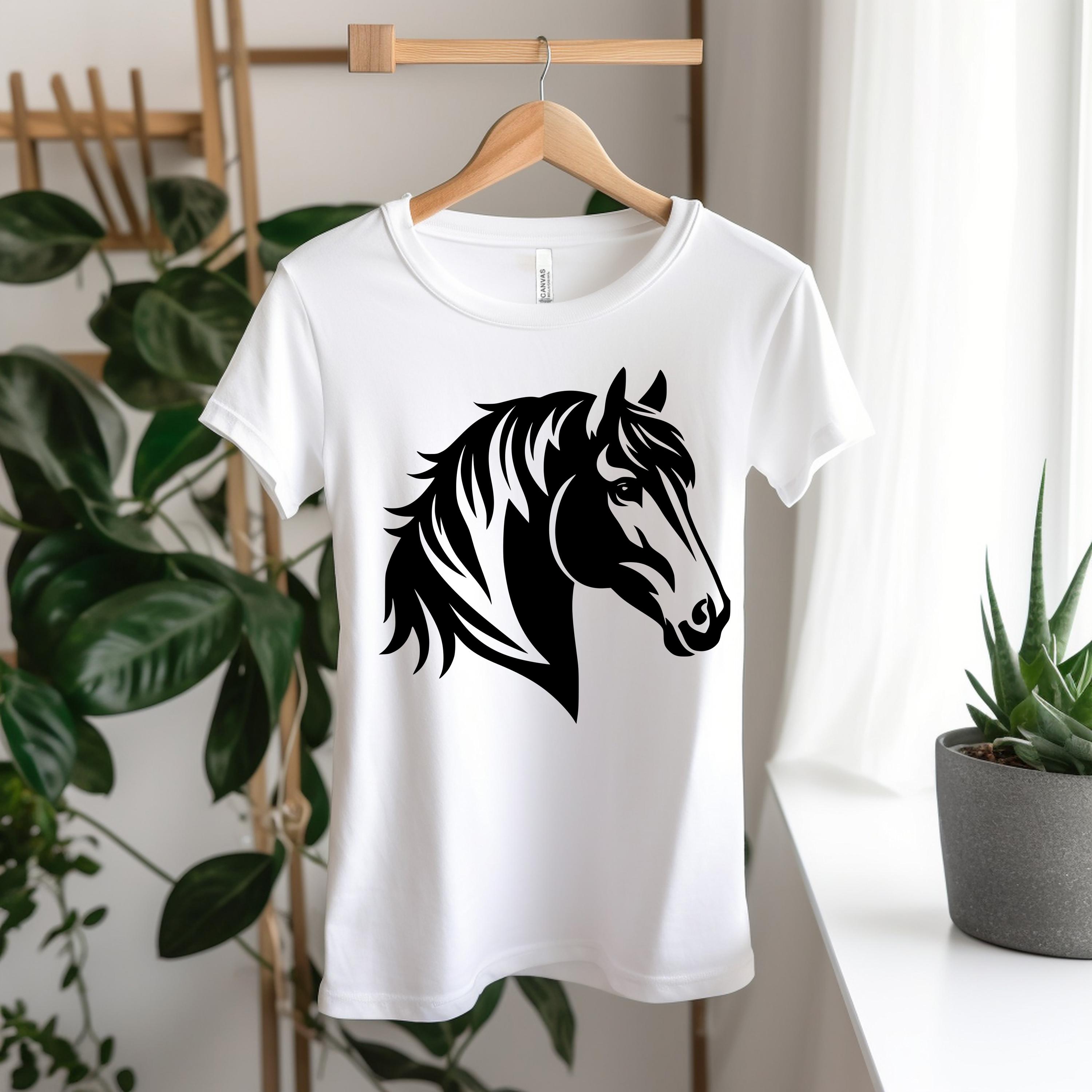Horse Head Svg - Pdf - Png - Dxf - Horse Silhouette - Commercial Use ...