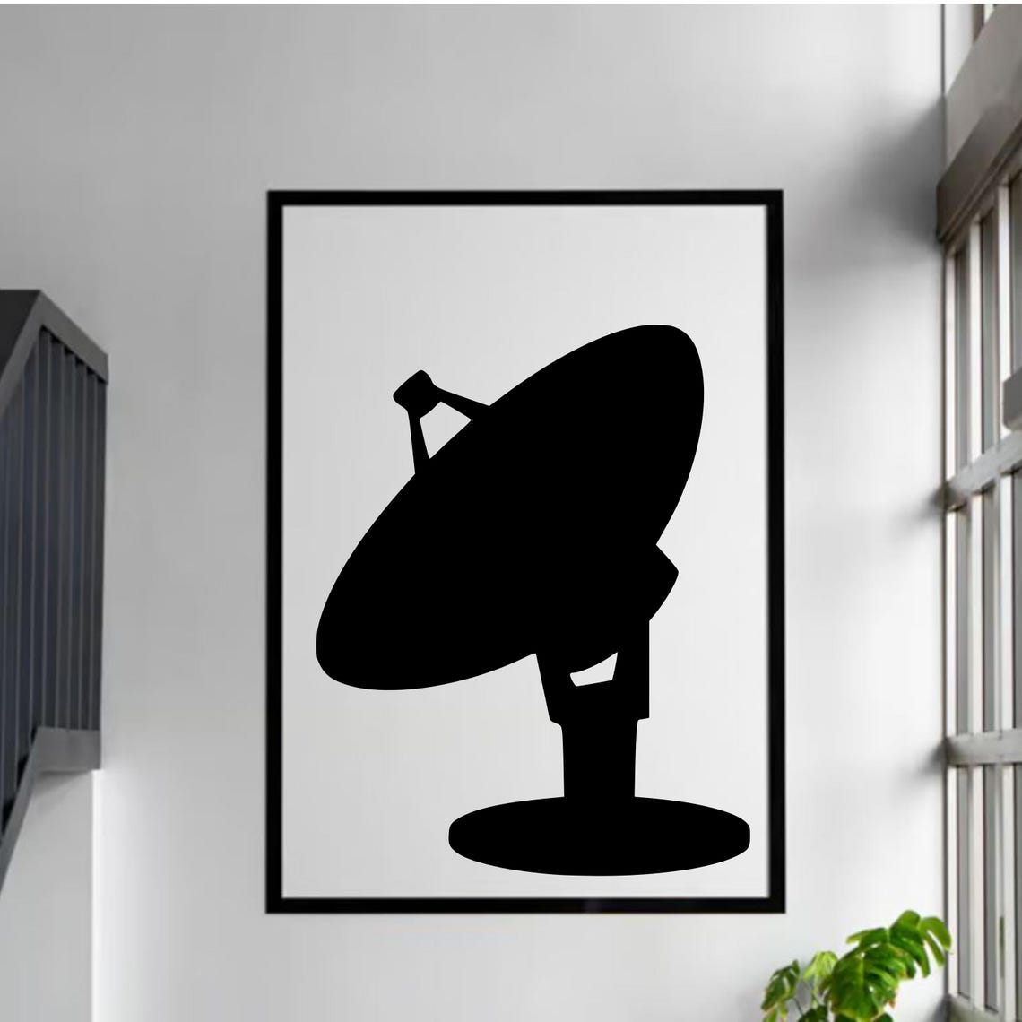 Satellite Svg - Pdf - Png - Dxf - Satellite Dish - Commercial Use ...