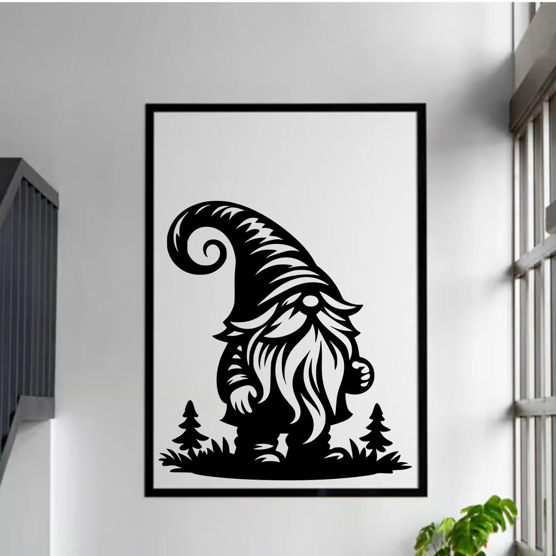 Gnome Svg - Pdf - Png - Dxf - Garden Gnome - Commercial Use - Gardening ...