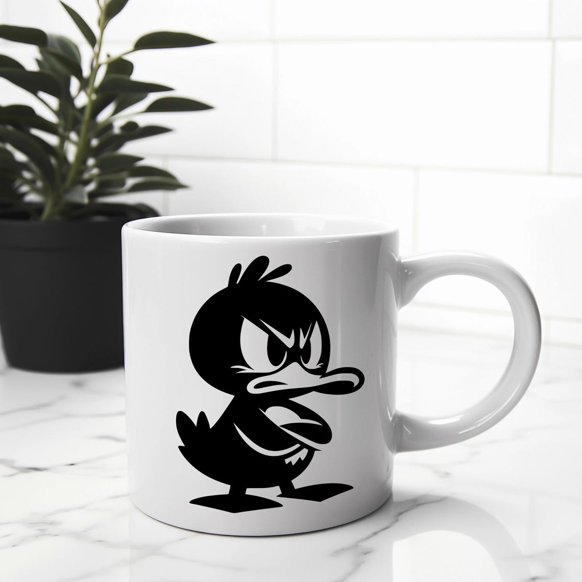 Angry Duck Svg Pdf Png Dxf Duck Grumpy Duck Commercial Use Bird Duck ...