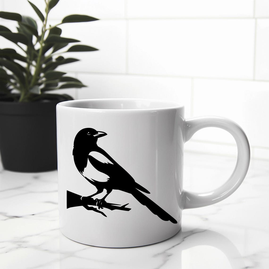 Magpie Svg - Pdf - Png - Dxf - Australian Bird - Commercial Use - Bird ...