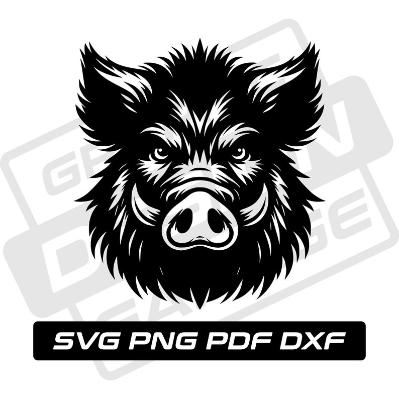 Wild Boar Svg - Pdf - Png - Dxf - Team Mascot - Boar Silhouette ...
