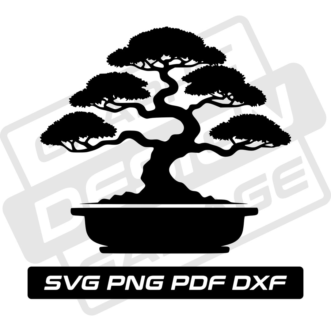 Bonsai Tree Svg - Pdf - Png - Dxf - Miniature Tree - House Plant ...