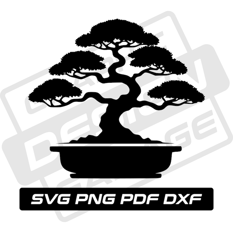 Bonsai Tree Svg - Pdf - Png - Dxf - Miniature Tree - House Plant ...