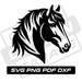 Horse Head Svg - Pdf - Png - Dxf - Horse Silhouette - Commercial Use ...
