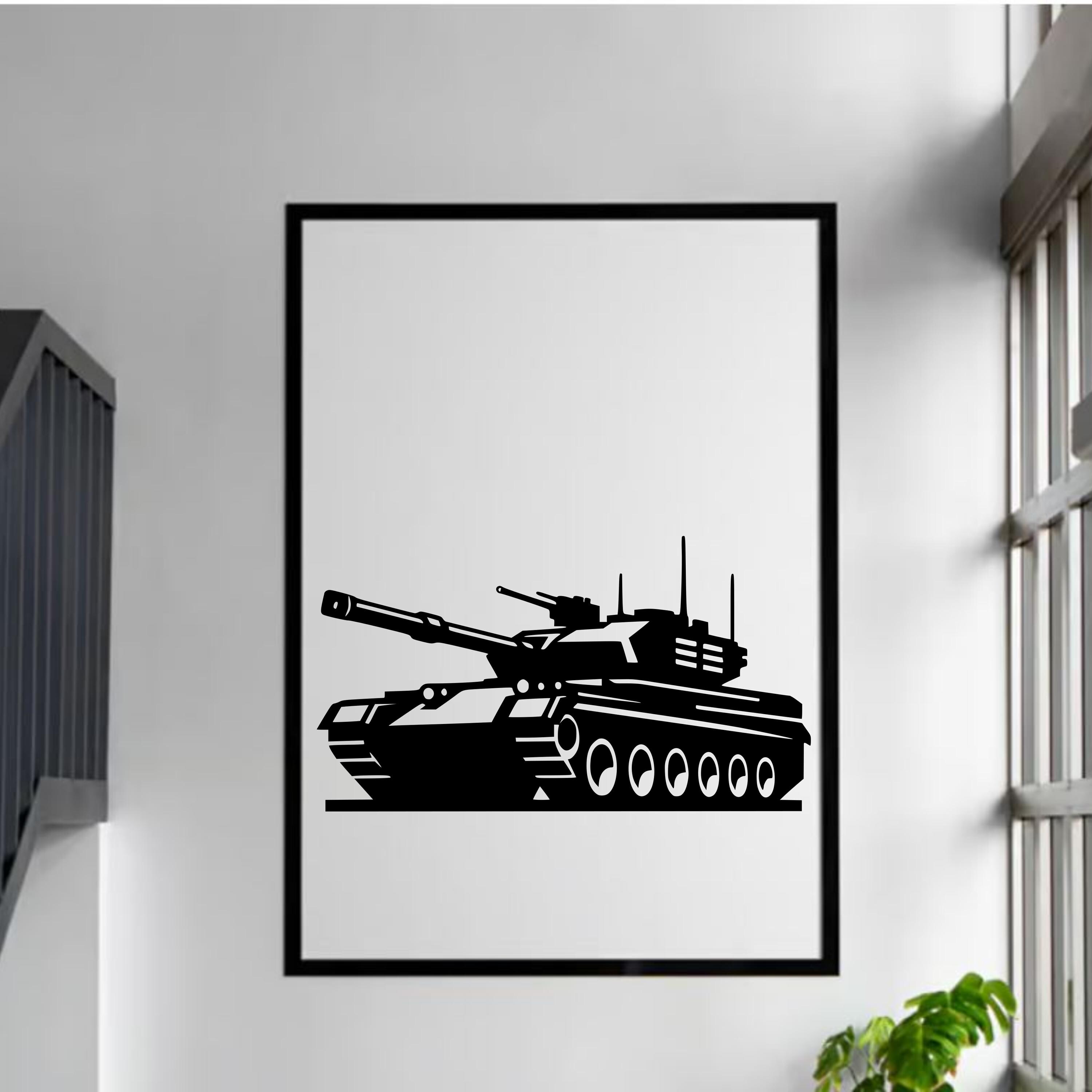 Army Tank Svg - Pdf - Png - Dxf - Tank Silhouette - Marines ...