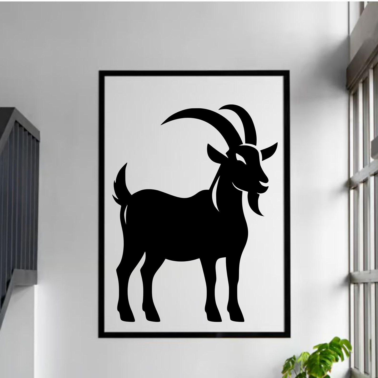 Ziege svg - pdf - png - dxf - Bauernhof Tier - Ziege Silhouette ...
